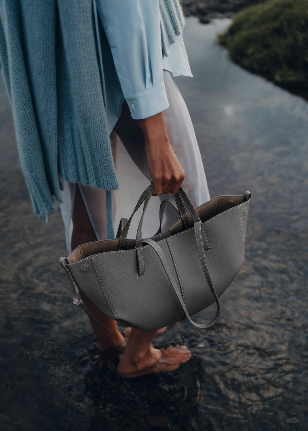 Polène | Bag - Cyme Mini - Textured Stone