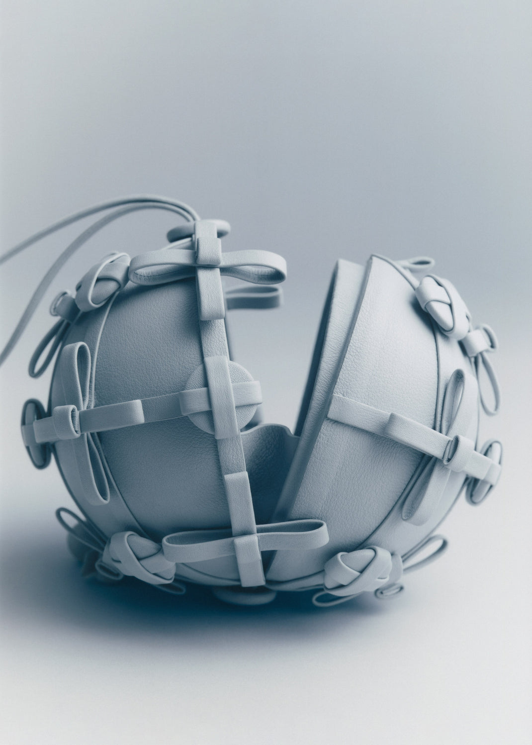 Polène + Róisín Pierce | Bag - Button Bow Sphere - Cloud