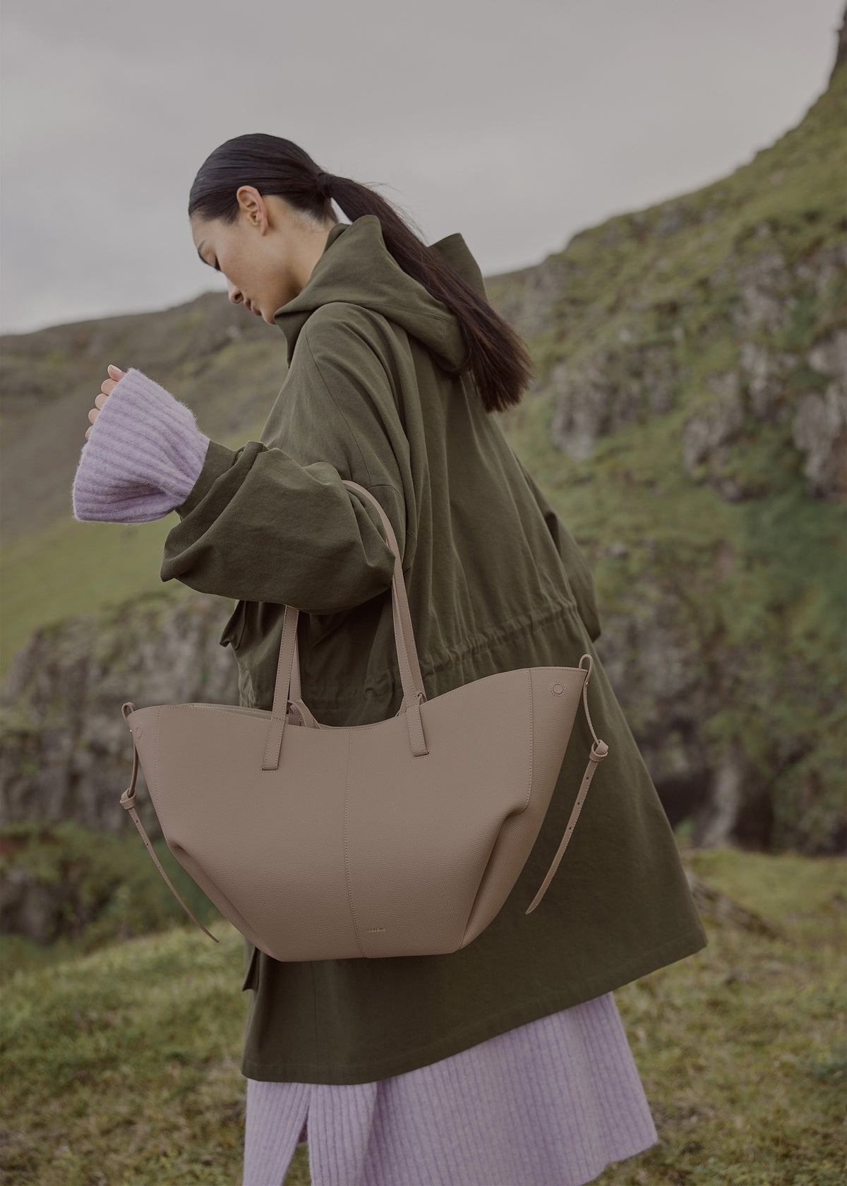Polène | Bag - Cyme - Textured Taupe