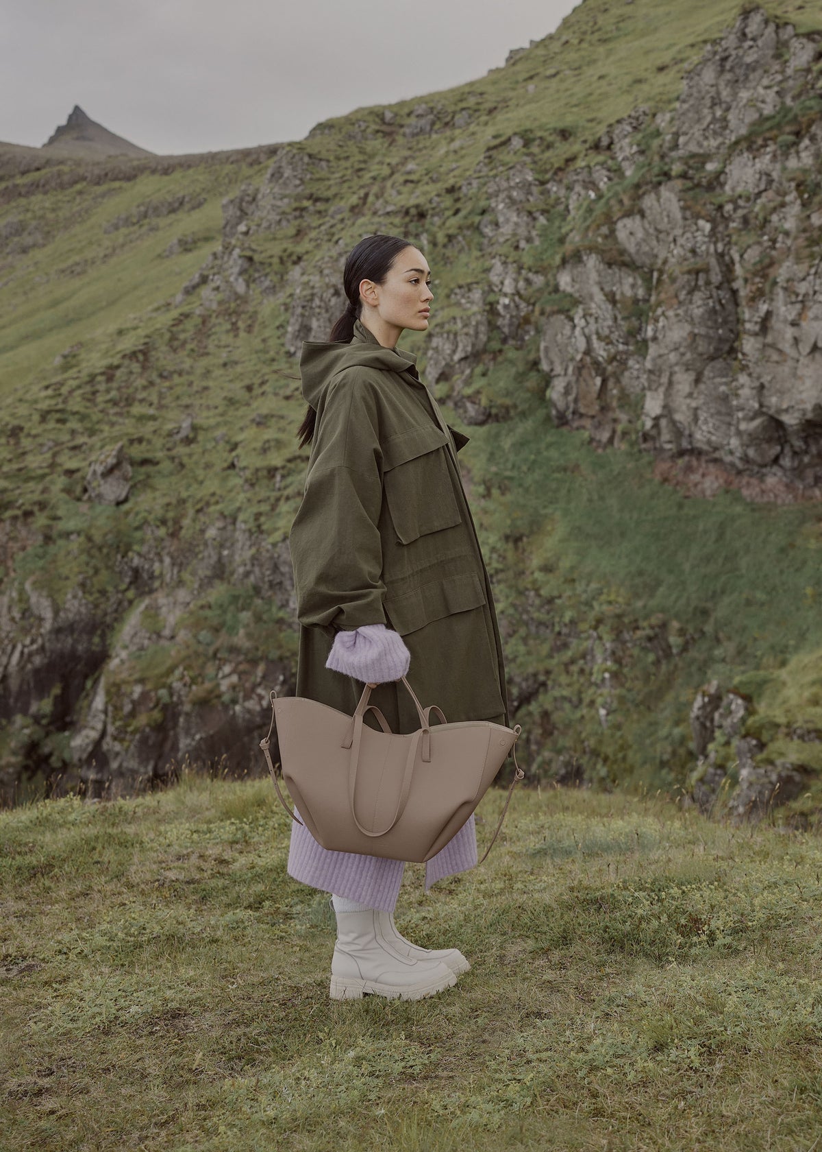 Polène | Bag - Cyme - Textured Taupe