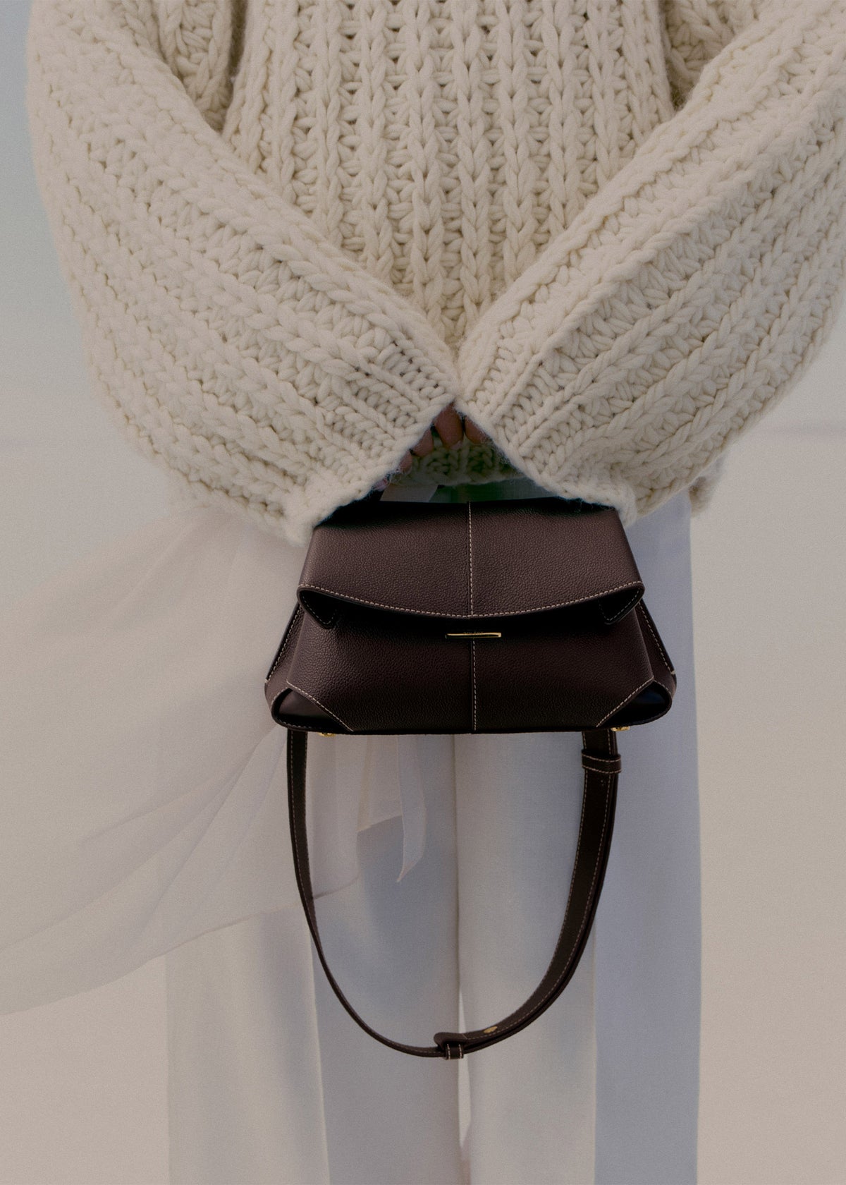 Polène | Bag - Cyme Mini - Textured Stone