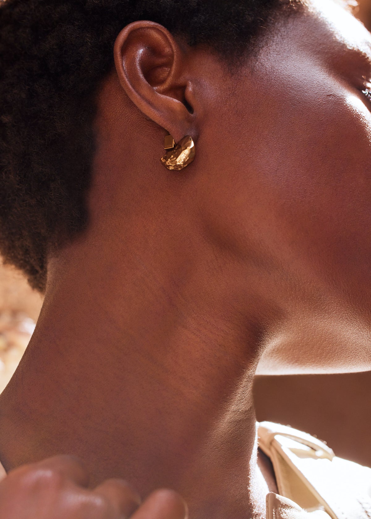 Polène | Earrings - Eroz Stud - 24 carat gold gilded