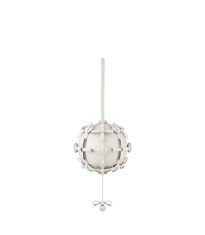 Polène + Róisín Pierce | Bag - Button Bow Sphere - Porcelain